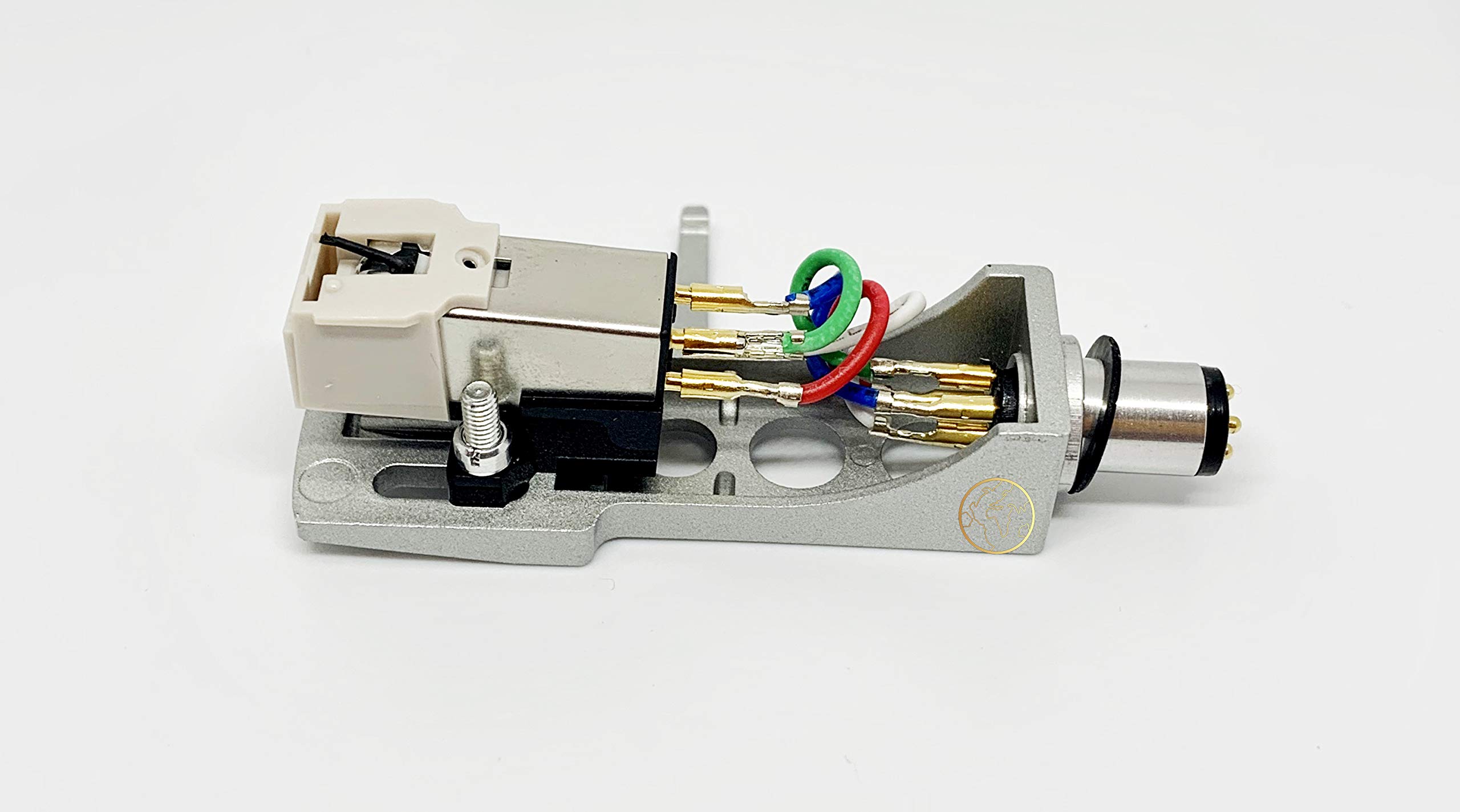 MAG Silver Headshell with AT3600 Cartridge and Conical Stylus, Fits Stanton T 50, T 52, T 55 usb, T 60, T 62, T 80, T 92, T92 usb, T 120, ST 100, ST 150