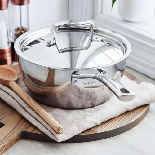 Sur La Table Classic 5-Ply Stainless Steel Saucepan