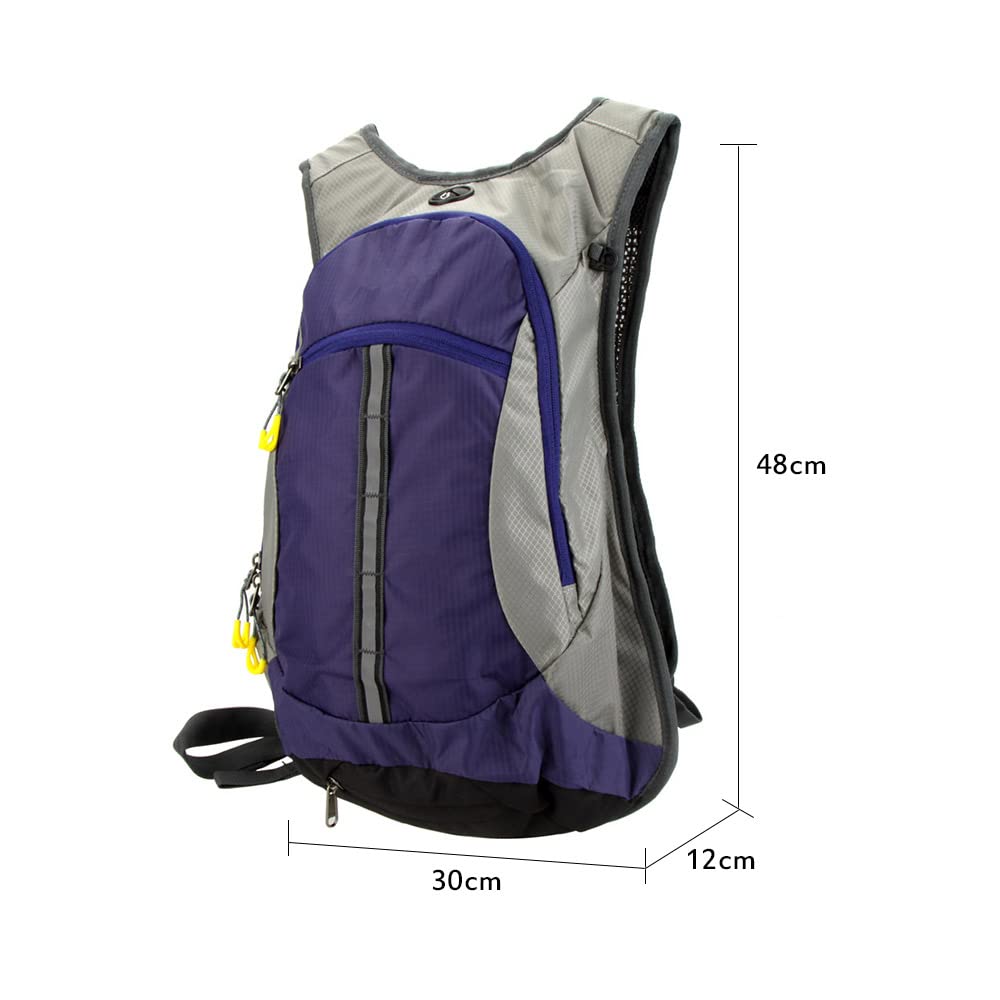 LIXADA Bike Backpack,15L Bicycle Shoulder Backpack Waterproof Breathable Rucksack with Rain Cover