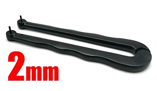 YOUTO Adjustable Face Spanner Wrench Pin Pliers For Round Nuts with Drilled Holes (2mm)