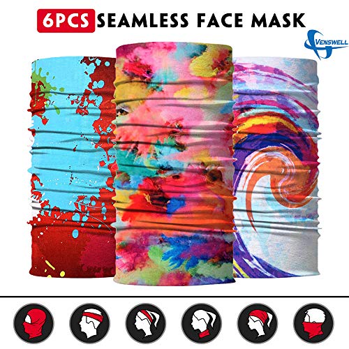 Neck Gaiter for Men Women Headwear Bandana Head Wrap Face Scarf Mask Cover Warmer Balaclava-Seamless & Versatile (A-difference)