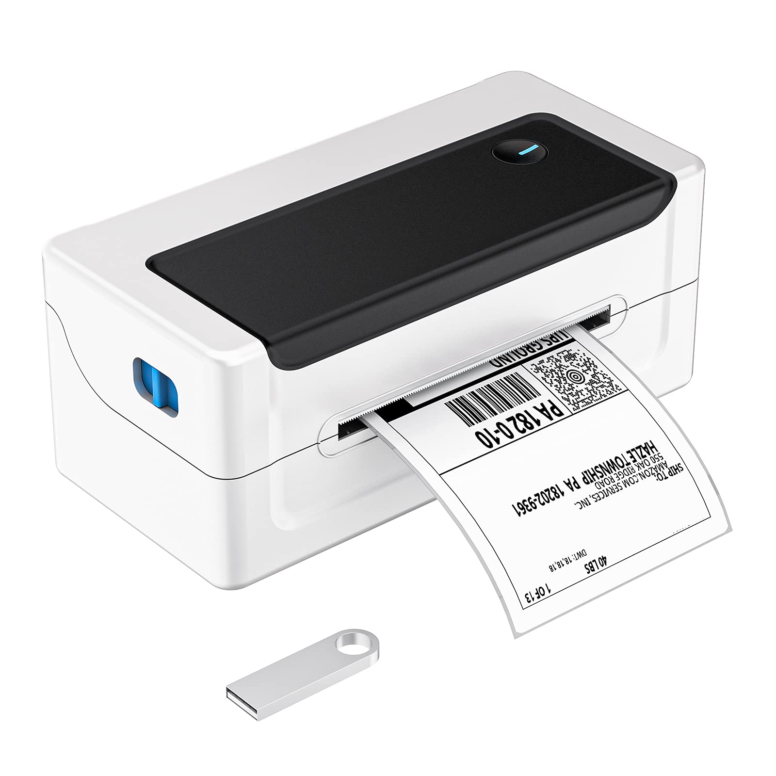 NADAMOO Thermal Label Printer, 4x6 Thermal Shipping Label Printer, High Speed Commercial Direct Thermal Label Maker, Support Windows Mac, Compatible with Shopify, Ebay, Amazon, USPS, FedEx