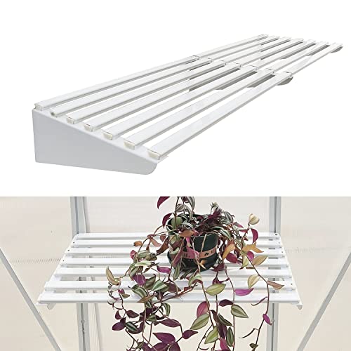 TPSHKE Greenhouse Shelves, 4-Pack 23.62x15 inch Heavy Duty Greenhouse Shelf Kits, White