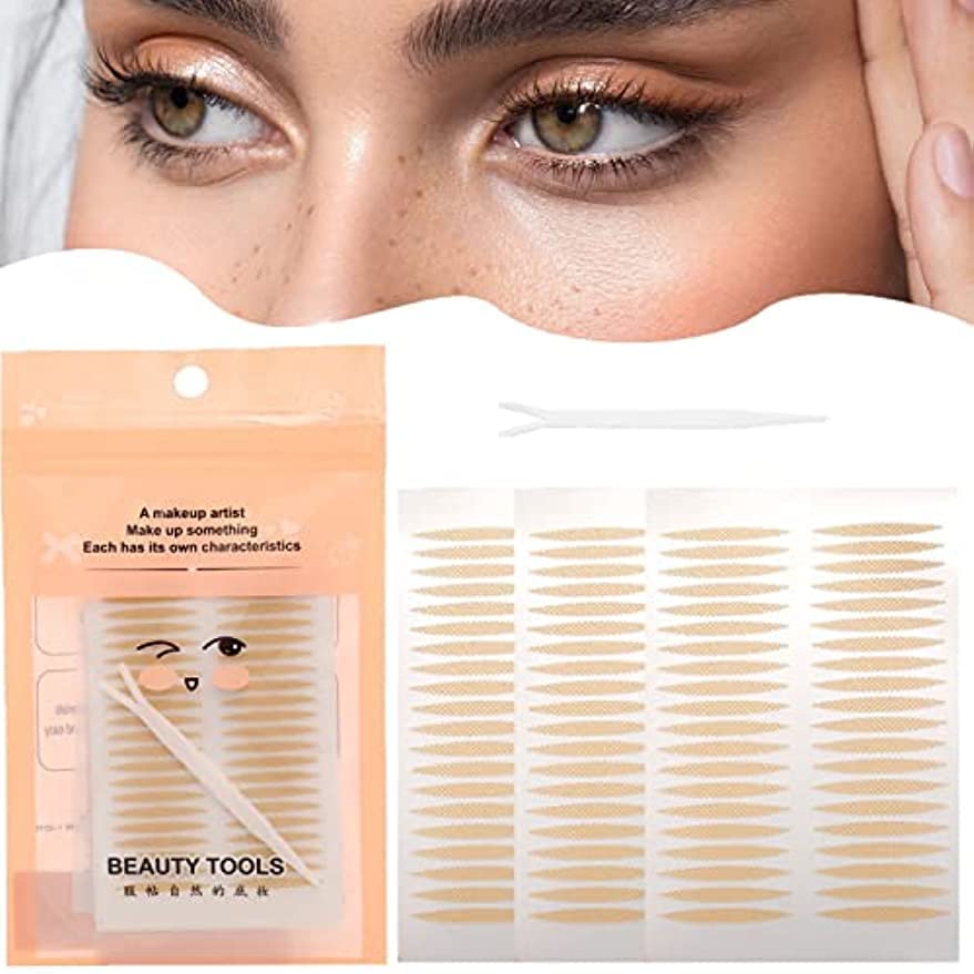 OJJ Geneve Invisible Eye Lift Strips,Glue-Free Invisible Waterproof Double Eyelid Sticker,lids by design eyelid strips (600PCS)