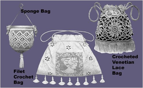 Mary Fitch #9 - WWI Era Purses & Bags in Crochet & Tatting c.1917