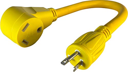 MARVINE CABLE Generator Adapter 20A Male 5-20P to RV 30A Female TT-30R 1.5ft