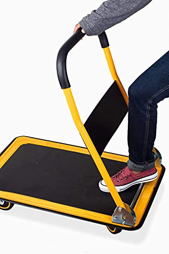 MaxWorks 50911 Foldable Platform Truck Push Dolly-330 lb. Weight Capacity-with Swivel Wheels
