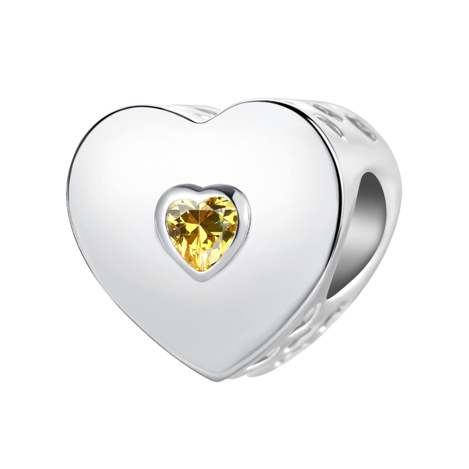 QeenseKc You are My Sunshine Charm Openwork Inspirational Sunflower Flower Bead Charm Bead for Pandora Bracelet Christams Gift (Aut-90_Sunshine)