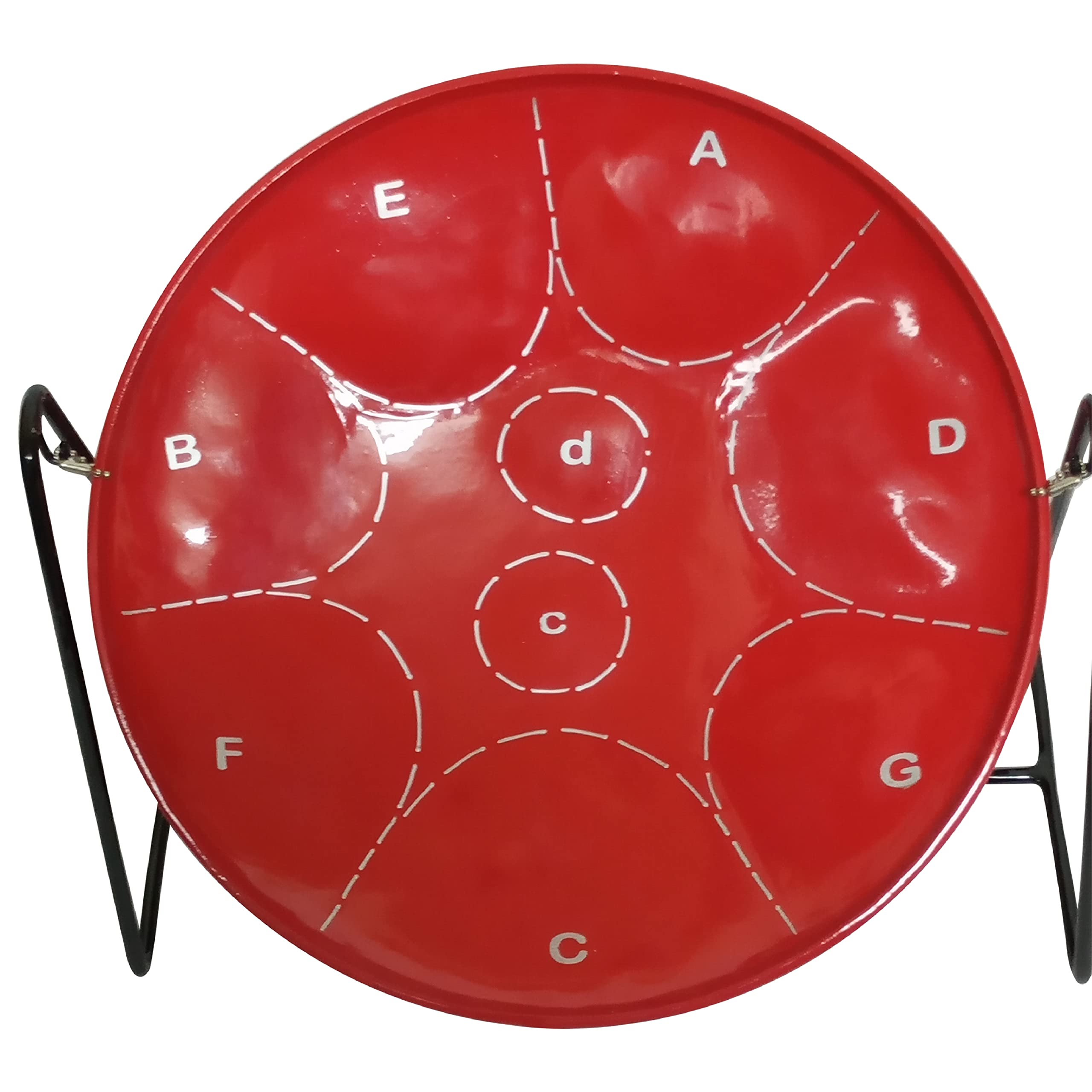 Steel Drum (Steelpan) 10 Inches with Easy Instructions for Beginners (Red)
