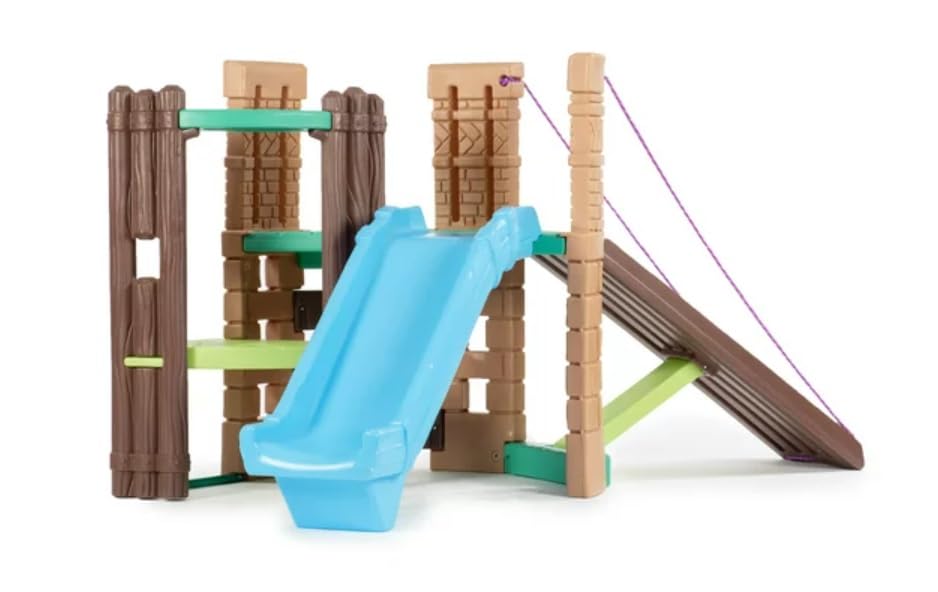 Little Tikes 2-in-1 Castle Climber, Brown