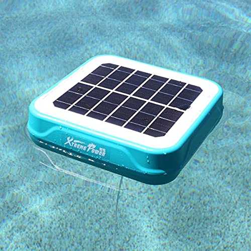 XtremepowerUS Solar Pool Ionizer Floating Water Cleaner and Purifier Keeps Water Clear, Chlorine Free and Eco-Friendly, Compatible with Fresh and Salt Water Pools & Spas
