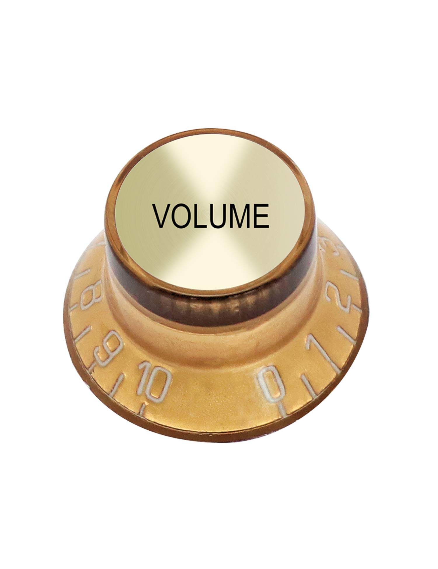 Metallor Electric Guitar Top Hat Knobs Speed Control Knobs 2 Volume 2 Tone Compatible with Les Paul LP Electric Guitar Parts Replacement (Gold)