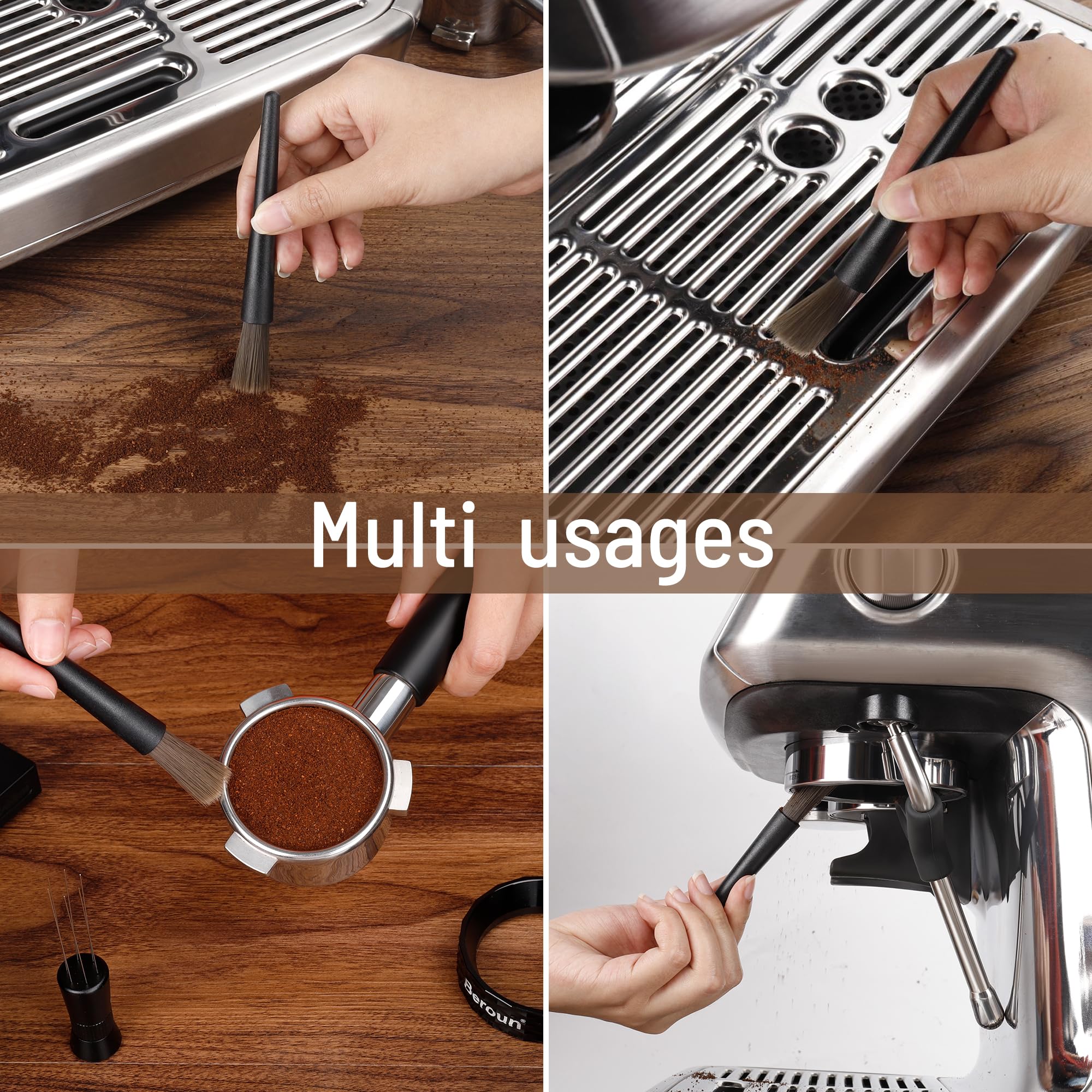 WDT Tool Espresso 54mm Dosing Funnel and Puck Screen Espresso Coffee Stirrer Espresso Distribution Tools Kit Fit Breville Espresso Accessories Machine 8 Series, 54mm Portafilter