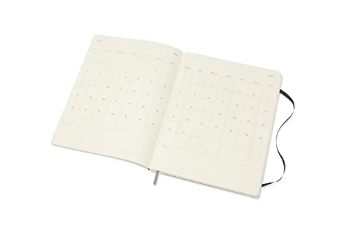 Moleskine Classic 18 Month 2021-2022 Weekly Planner, Soft Cover, XL (7.5" x 9.75"), Black