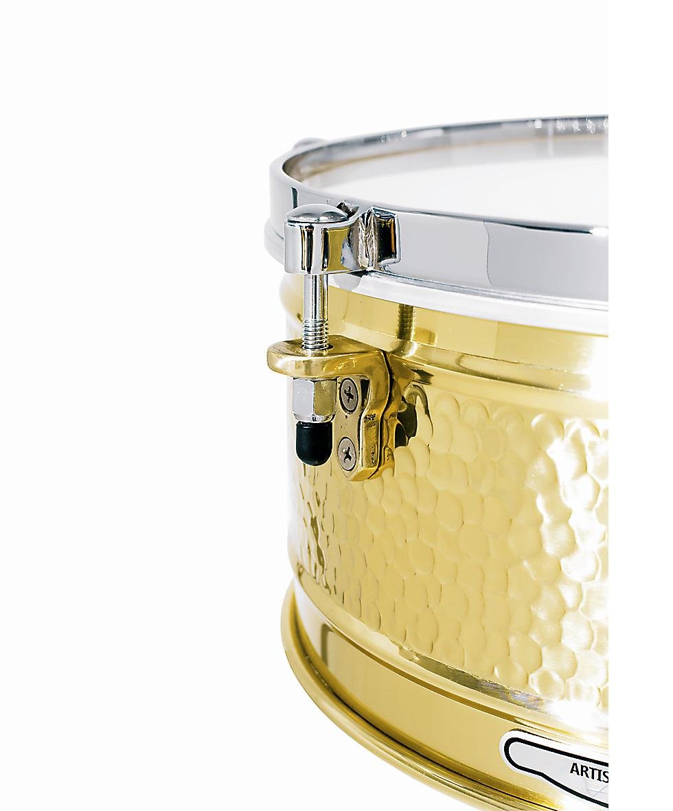 Meinl Percussion LC1BRASS Artist Series Luis Conte Signature Solid Brass Timbales, 14-Inch and 15-Inch