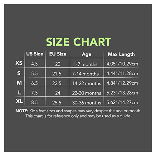 Nuby Snekz Comfortable Rubber Sole Sock Shoes for First Steps- Multi Color Stripes/Rainbow, Small 7-14 Months - 5.5 US