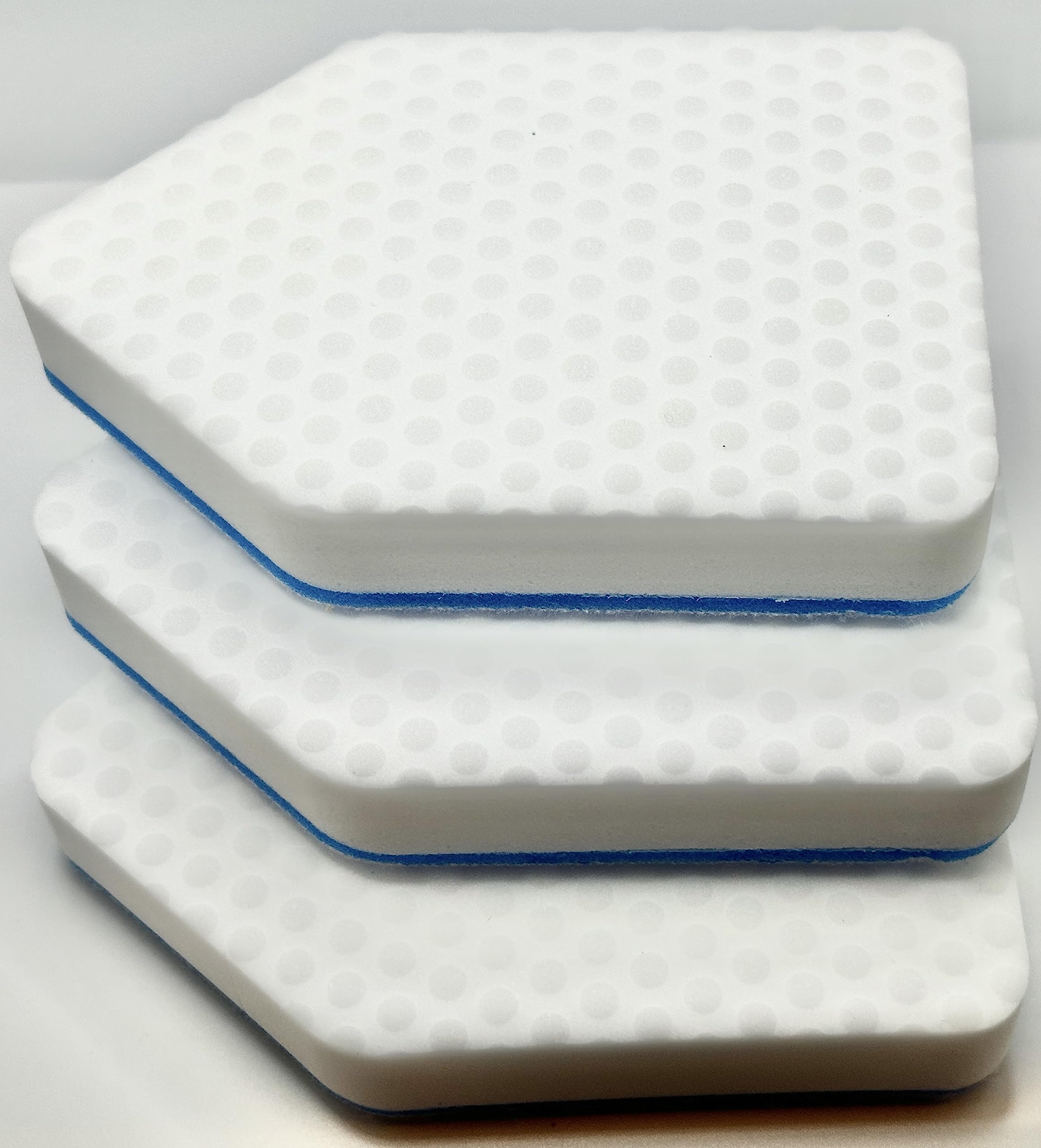 MinnYaso Magic Sponge Eraser Pads Fit Extendable Tub Tile Scrubber Brush | Magic Sponge Eraser Cleaning Scrubber Refill Replacement Pads | Compatible with Moku, Yocada & Cleanhome & Others | 3 Pack