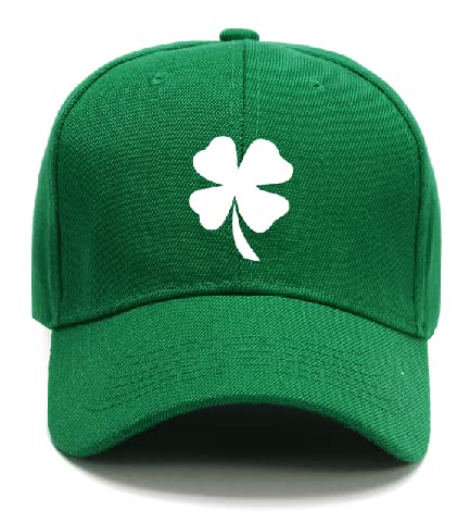 St. Patrick's Day Hat Shamrock Embroidered Baseball Cap Accessories Adjustable Clover Caps for Men and Women