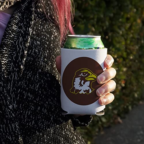 Quincy University Primary Logo Can Cooler - Drink Sleeve Hugger Collapsible Insulator - Beverage Insulated Holder