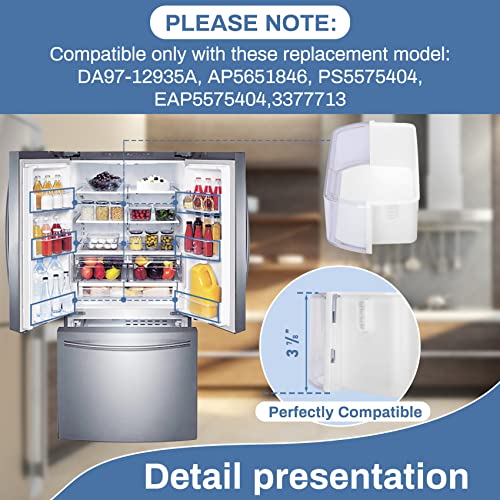 MONST DA97-12935A Door Bin, RF220NCTASR Door Shelf Compatible with samsung(Both Left and Right RF220NCTASG, RF220NCTAWW, RF220NCTASP, RF221NCTASP, RF221NCTASR etc Refrigerator, Replaces AP5651846