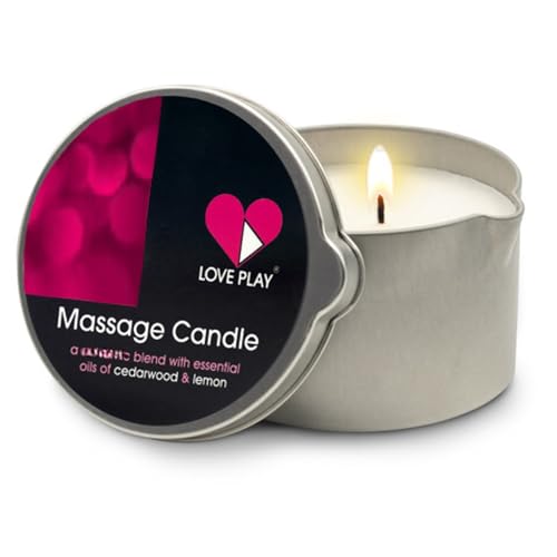 Massage Oil Candle for Pure Relaxation and Home SPA - Vegan Moisturizing Body Oil - Hydrating Skin Care with Essential Oils (6.76oz)