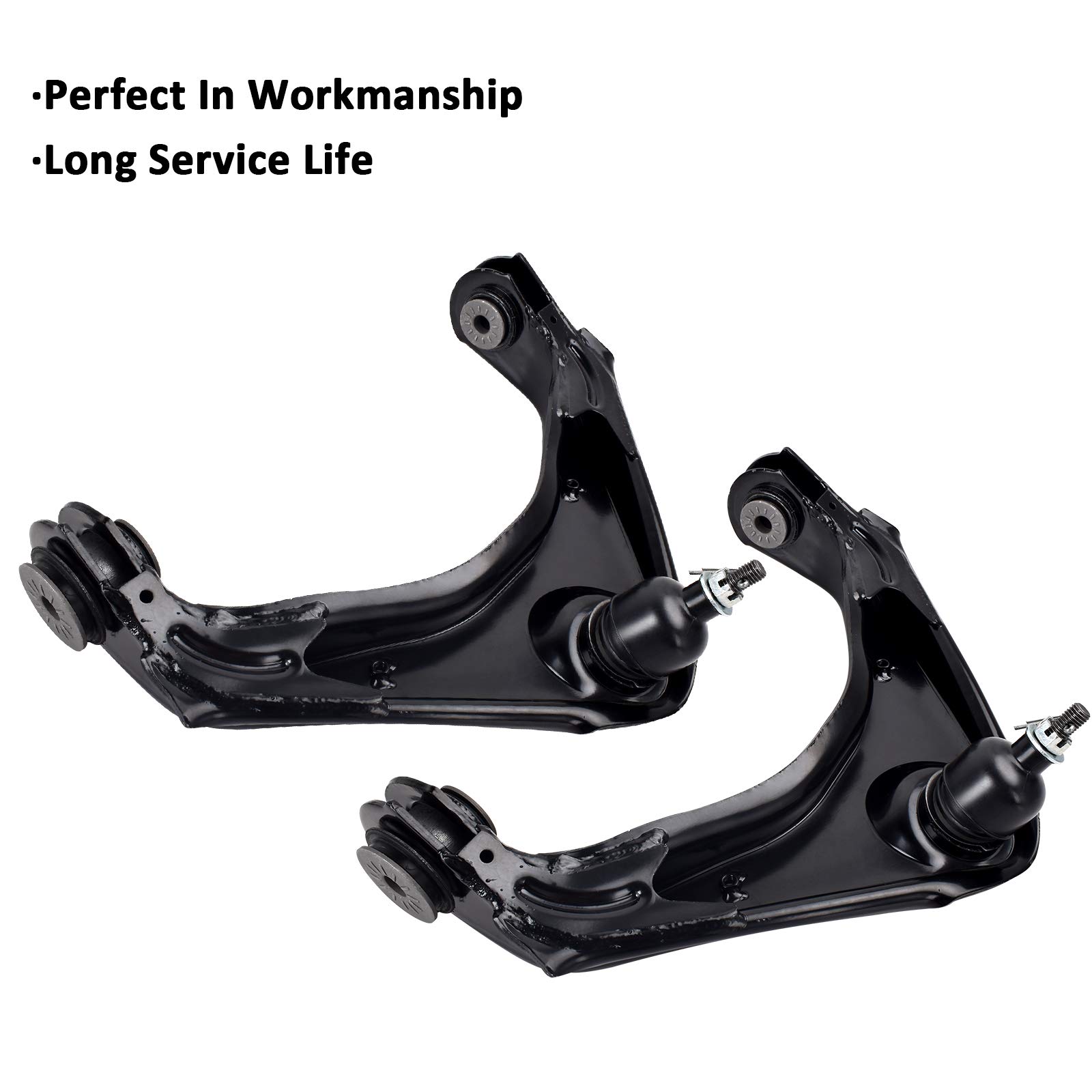 nifeida 13Pcs Front Lower Upper Control Arms and Ball Joints Suspension kit Compatible with Silverado Avalanche Suburban GMC Sierra Yukon Hummer H2 1500 2500 3500 HD,Front Suspension Steering Kit