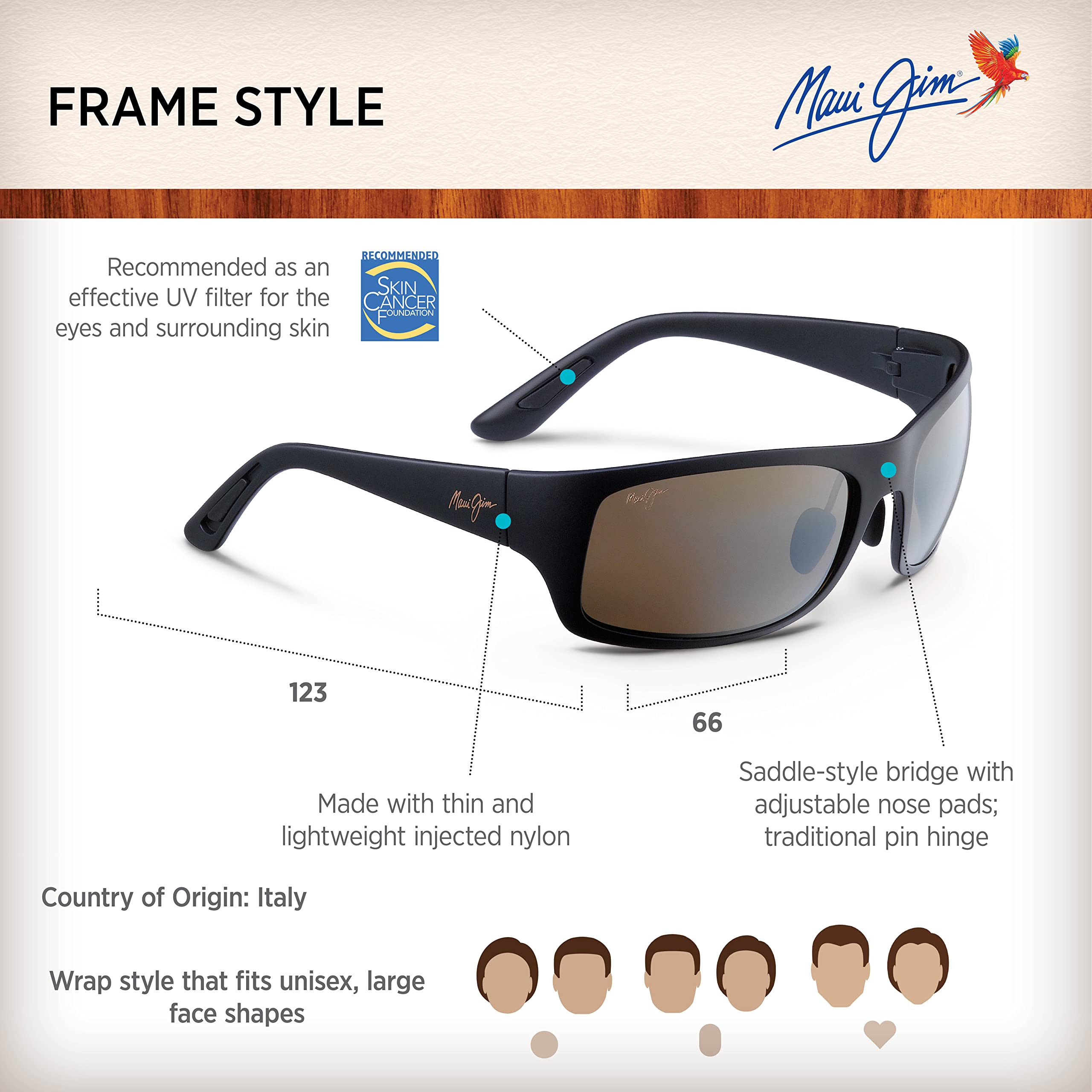 Maui Jim Haleakala w/ Patented PolarizedPlus2 Lenses Polarized Wrap Sunglasses, Matte Black/Hcl Bronze Polarized, Large