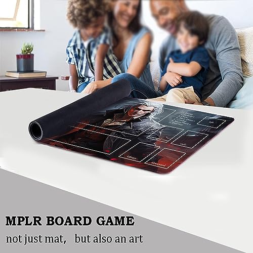 MPLR BOARD GAME Premium Gaming Mat 60 x 35 cm TCG Compatible with OCG CCG RPG MTG Gaming Mat, Mouse Mat Table Mat (Original Game Mat)