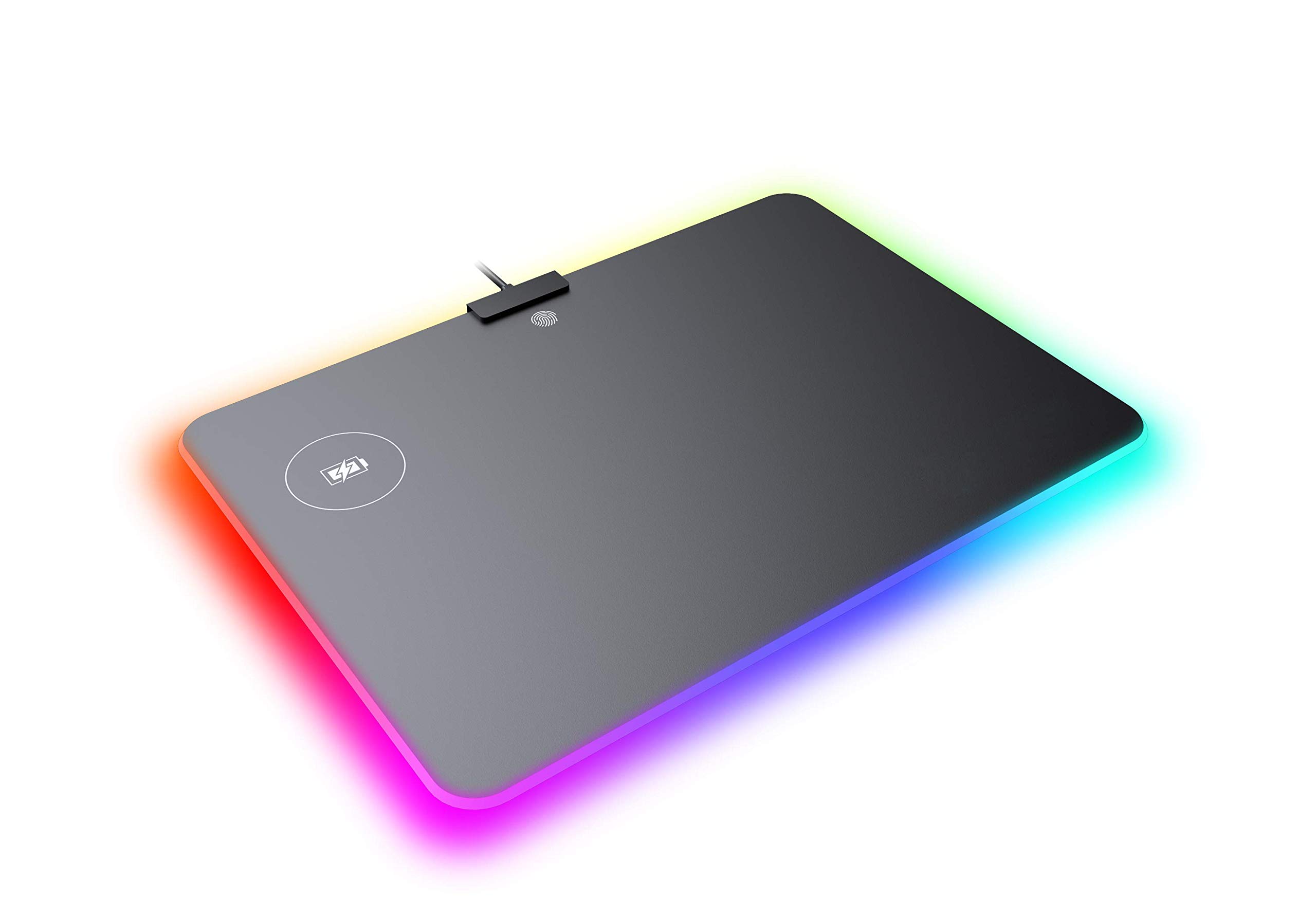 MOJO Wireless Charger Mousepad - Qi Quick Charging Gaming Mouse Pad with RGB lighting