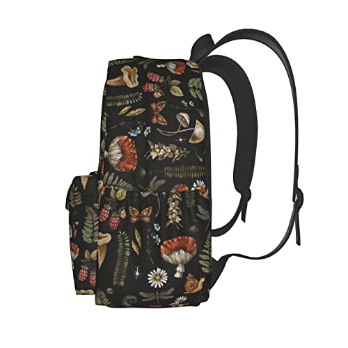 Mushroom Backpack Adjustable Strap Shoulder Bag Laptop Backpack Casual Daypack For Travel Work 16 Inches
