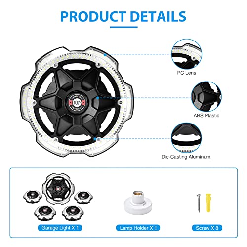 ZTHOME High Bay Led Light, Led Warehouse Lights, Hanging Light for Workshop Supermarket Garage 6 Pack