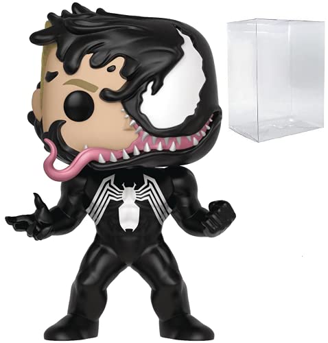 Marvel POP Venom - Venomized Eddie Brock Funko Pop! Vinyl Figure (Bundled with Compatible Pop Box Protector Case), Multicolor, 3.75 inches