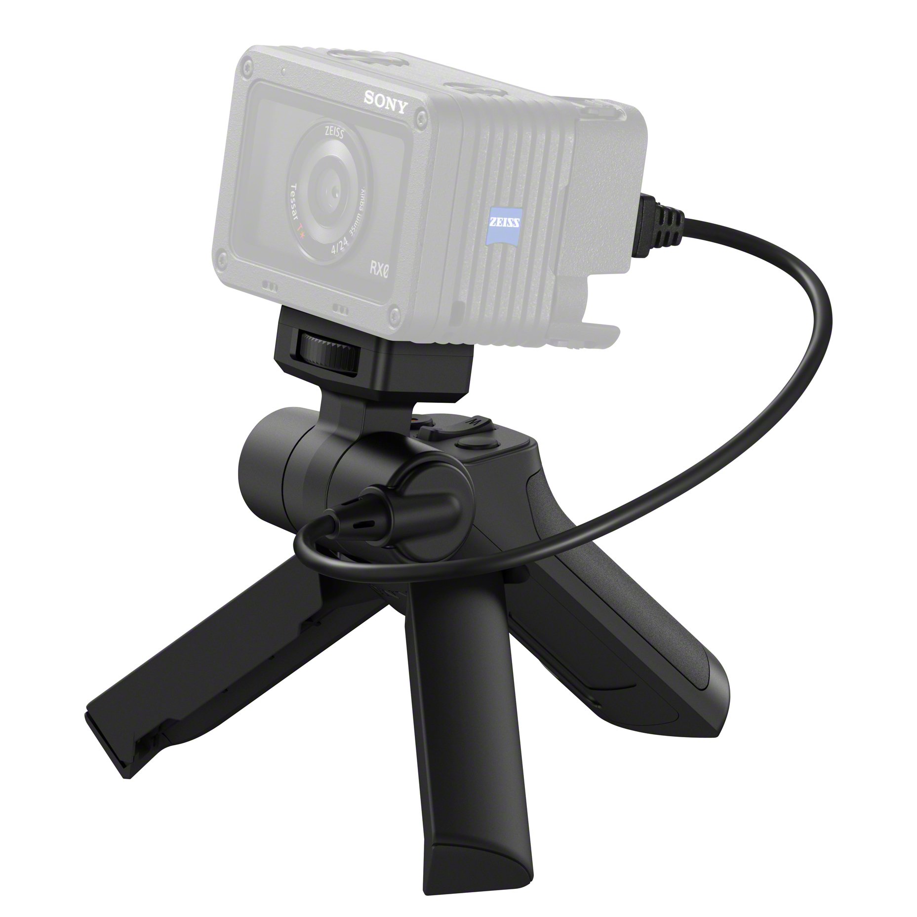 Sony VCT-SGR1 Shooting Grip Camera Tripod for One Handed Vlogging Video Shoots Adjustable Angles Creative and Stable Selfie Bundle w/Lexar 64GB Card + GBX Battery and Charger Compatible with NP-BX1