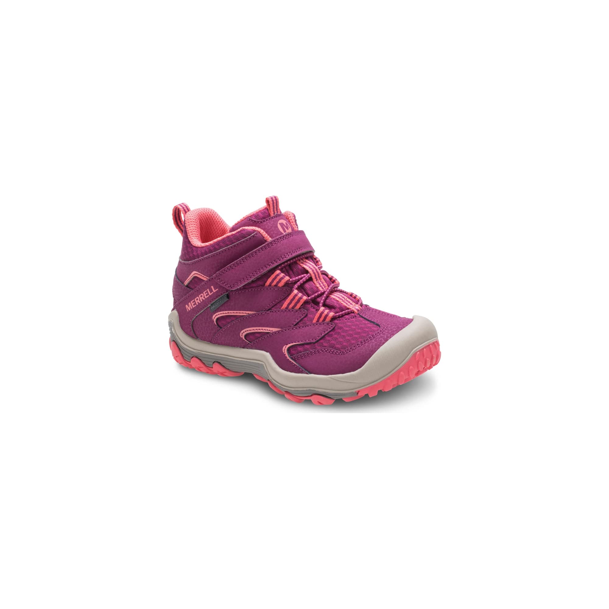 Merrell Chameleon 7 Access MID A/C WTR Hiking Boot, Berry/Coral, 3 US Unisex Little Kid