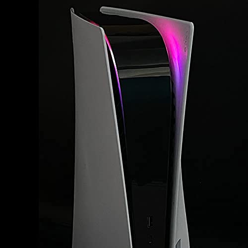 Power Light Decal and Underlay Sticker Combo for PS5 Playstation 5 (Pink/Purple)