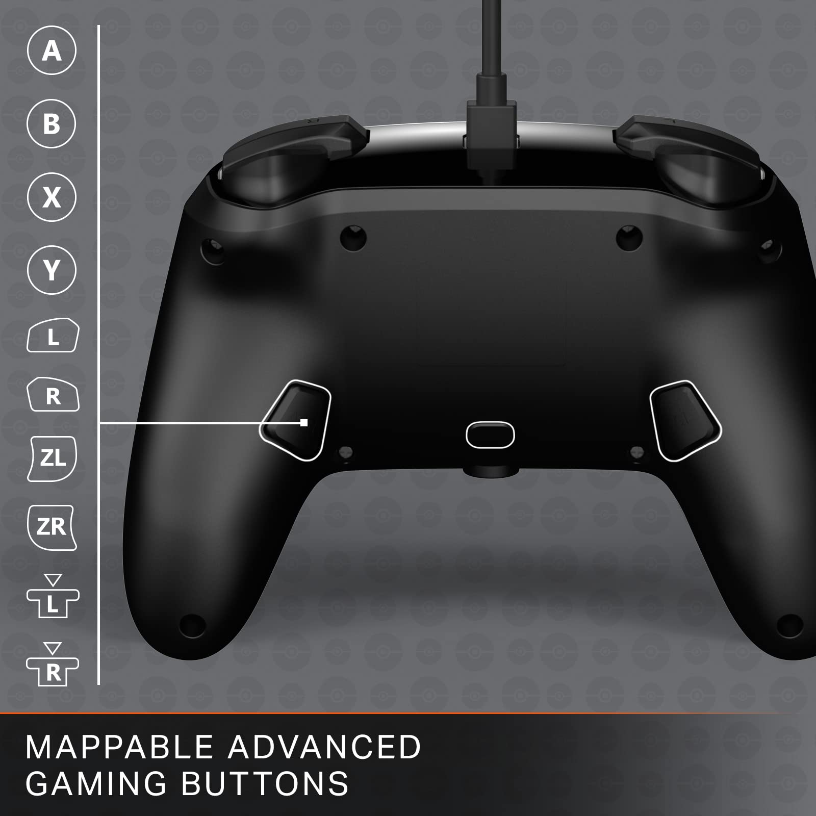 PowerA Enhanced Wired Controller for Nintendo Switch - Pikachu Black & Silver
