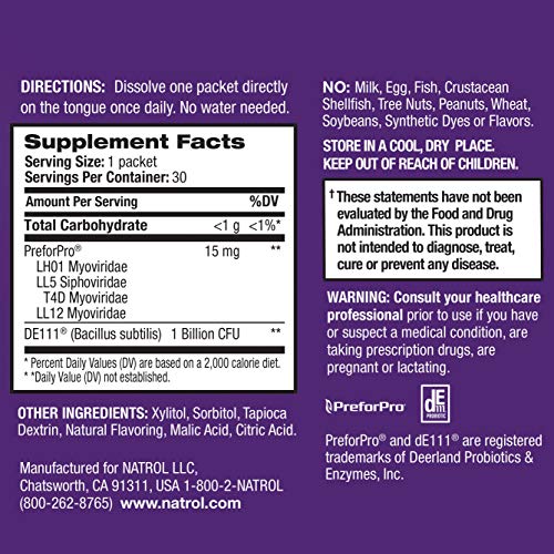Natrol Immune-Biotic Stick Pack Powder, Supplement for Immune Support+ with Prebiotics and Probiotics, No Water Needed, Orange Flavor, 30 Count