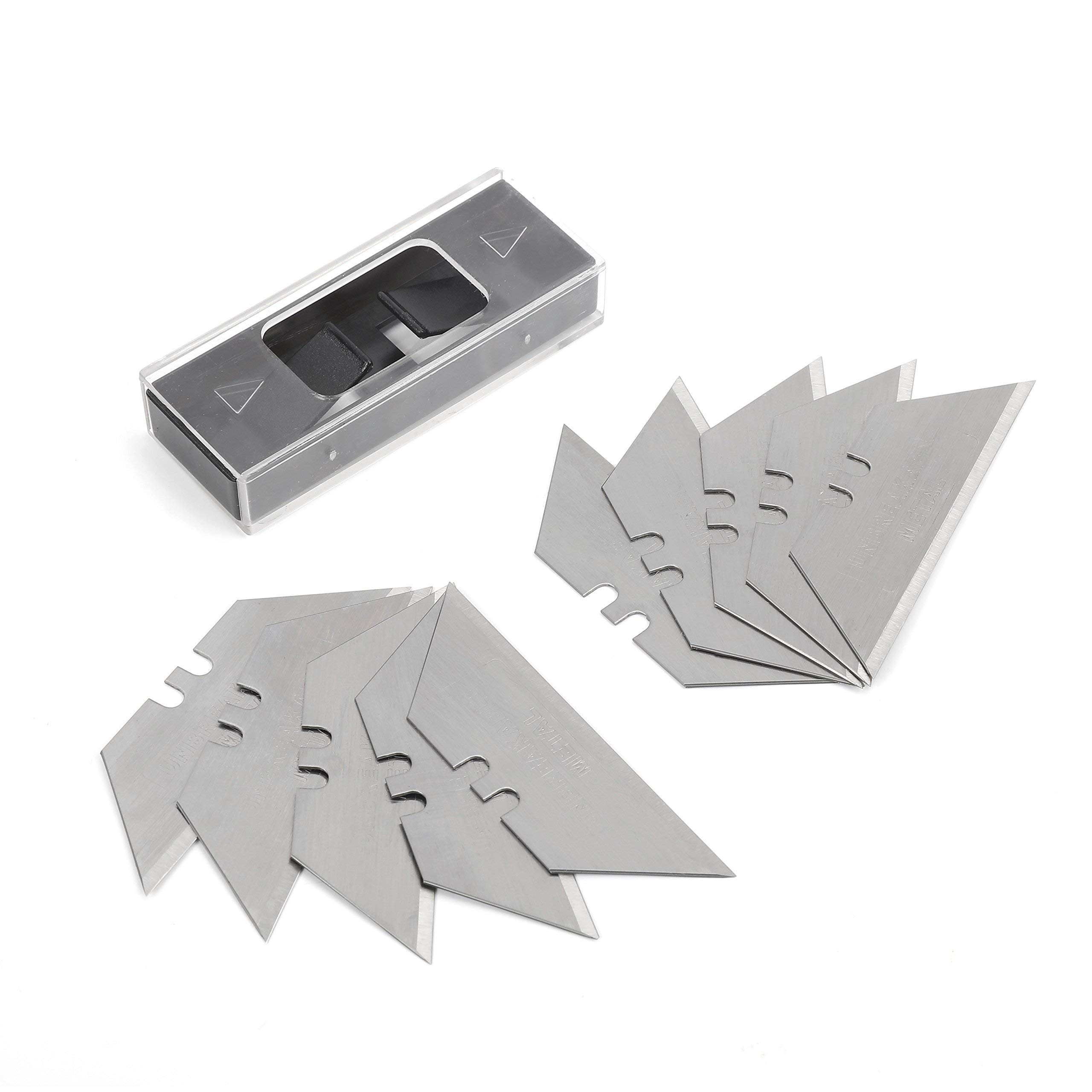 WORKPRO Utility Knife Blades Dispenser SK5 Steel 100-pack and WORKPRO Wood Handle Folding Utility Knife