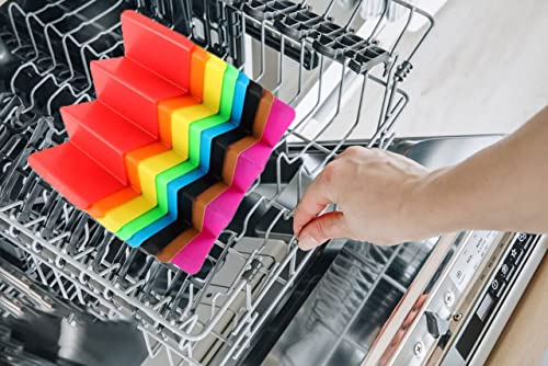 Taco Holder, Colorful Taco Holder Stands Set of 6, ππππ ππ©π π«ππππ πππ¬π’π π§ Taco Stands for 3 Tacos, Taco Shell Holder, Street Taco Rack, PP Health Material Very Hard Sturdy (Colorful)