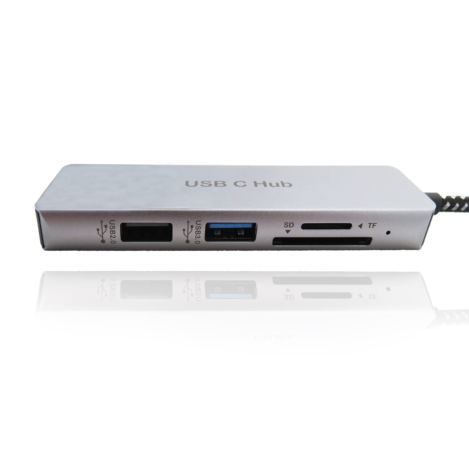 USB C Hub HDMI Adapter 5-in-1 Multiport Hub Adapter USB-C to HDMI USB 3.0 USB 2.0 SD and Micro SD Card Reader for MacBook Pro/MacBook Air/Surface Go/XPS