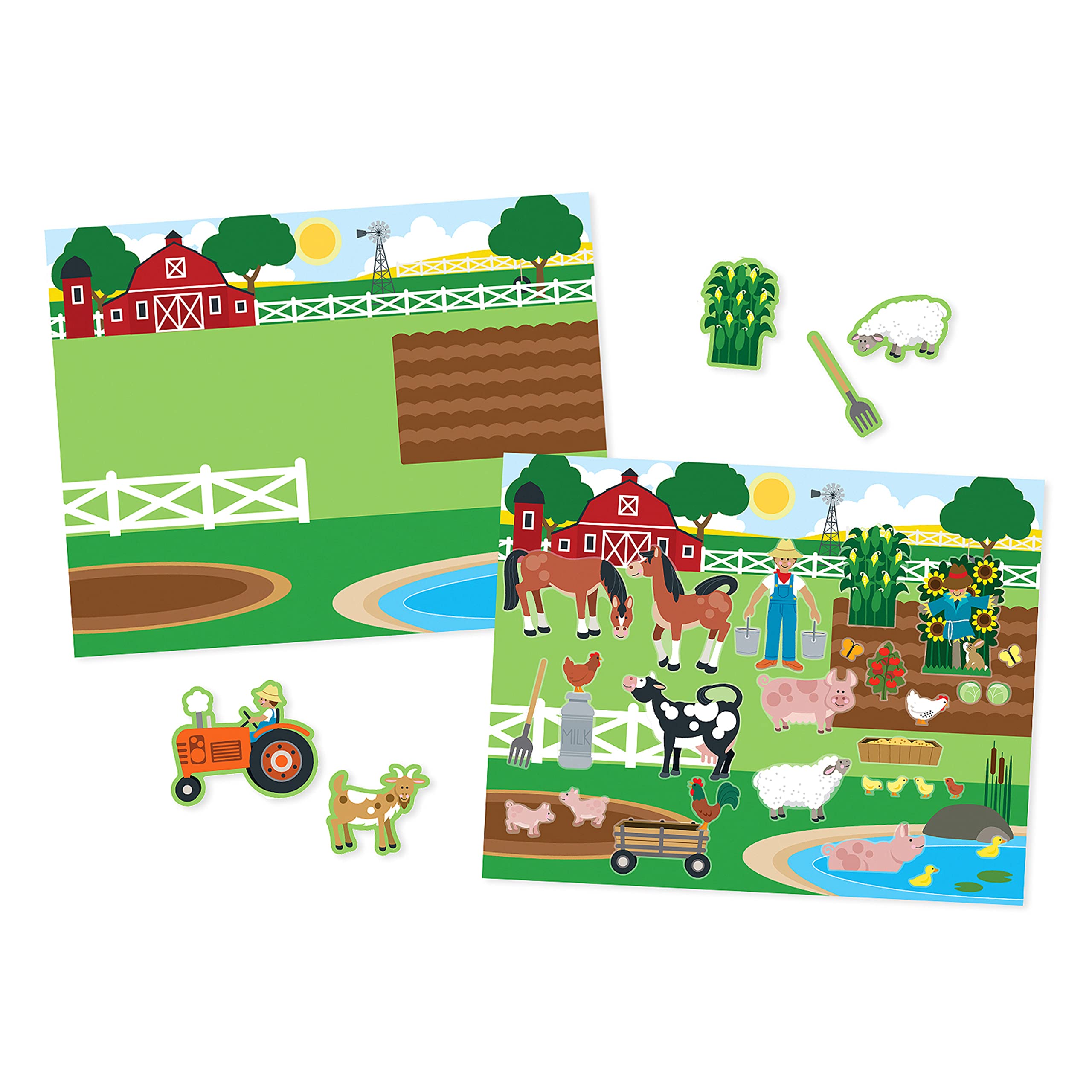 Melissa & Doug Reusable Sticker Pads Set: Habitats, Vehicles, Town: 115 Stickers - Restickable Stickers Book, Sticker Pads For Kids Ages 3+