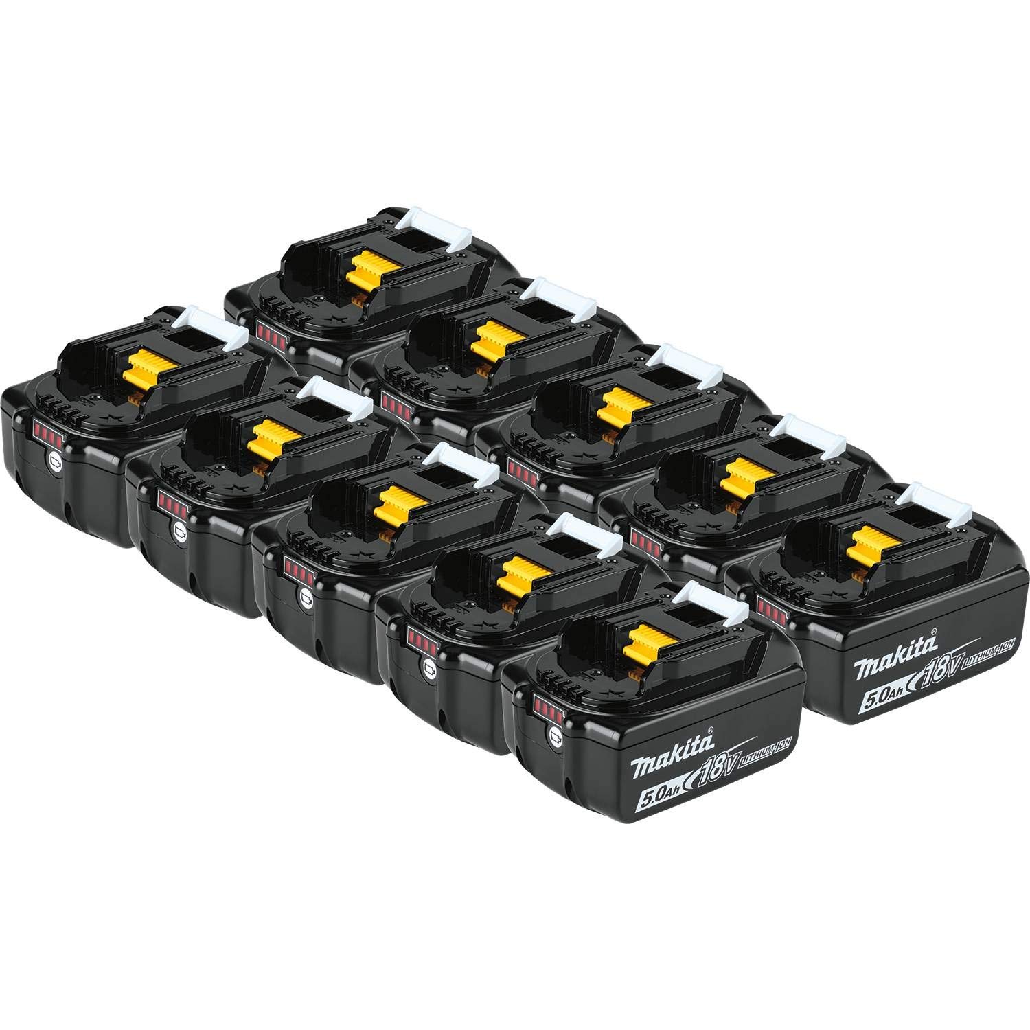 Makita BL1850B-10 18V LXT Lithium-Ion 5.0Ah Battery, 10/Pk & XBP03Z 18V LXT Lithium-Ion Cordless Compact Band Saw, Tool Only