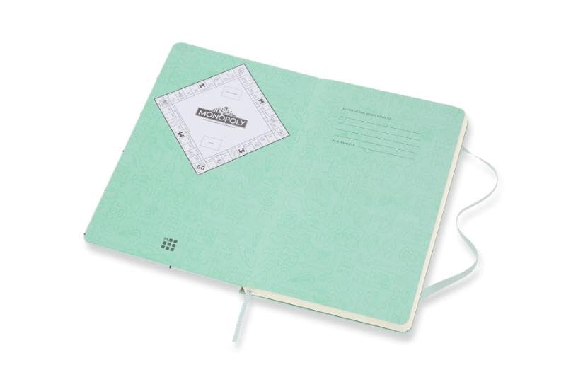 Moleskine Limited Edition Monopoly Notebook, Hard Cover, Large (5" x 8.25") Plain/Blank, 240 Pages