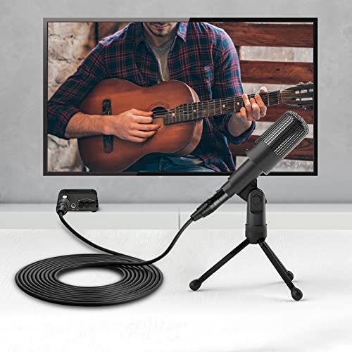 SHULIANCABLE XLR Cable, 3 Pins XLR Male to Female Microphone Balanced Cable, Compatible with Microphone, Speaker, Mixer, Amplifier and More (3M/ 10FT)