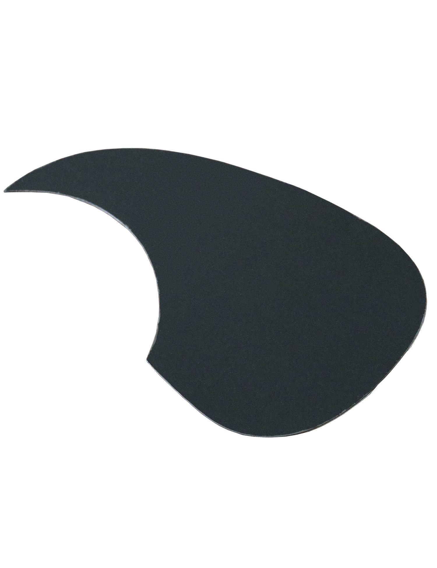 Metallor Acoustic Guitar Pickguard Anti-Scratch Guard Plate Perfect Replacement, Self Adhesive Tear or Water Drop Shape Pick Guards Various Color, Cool Guitar Accessories Gifts (Black)