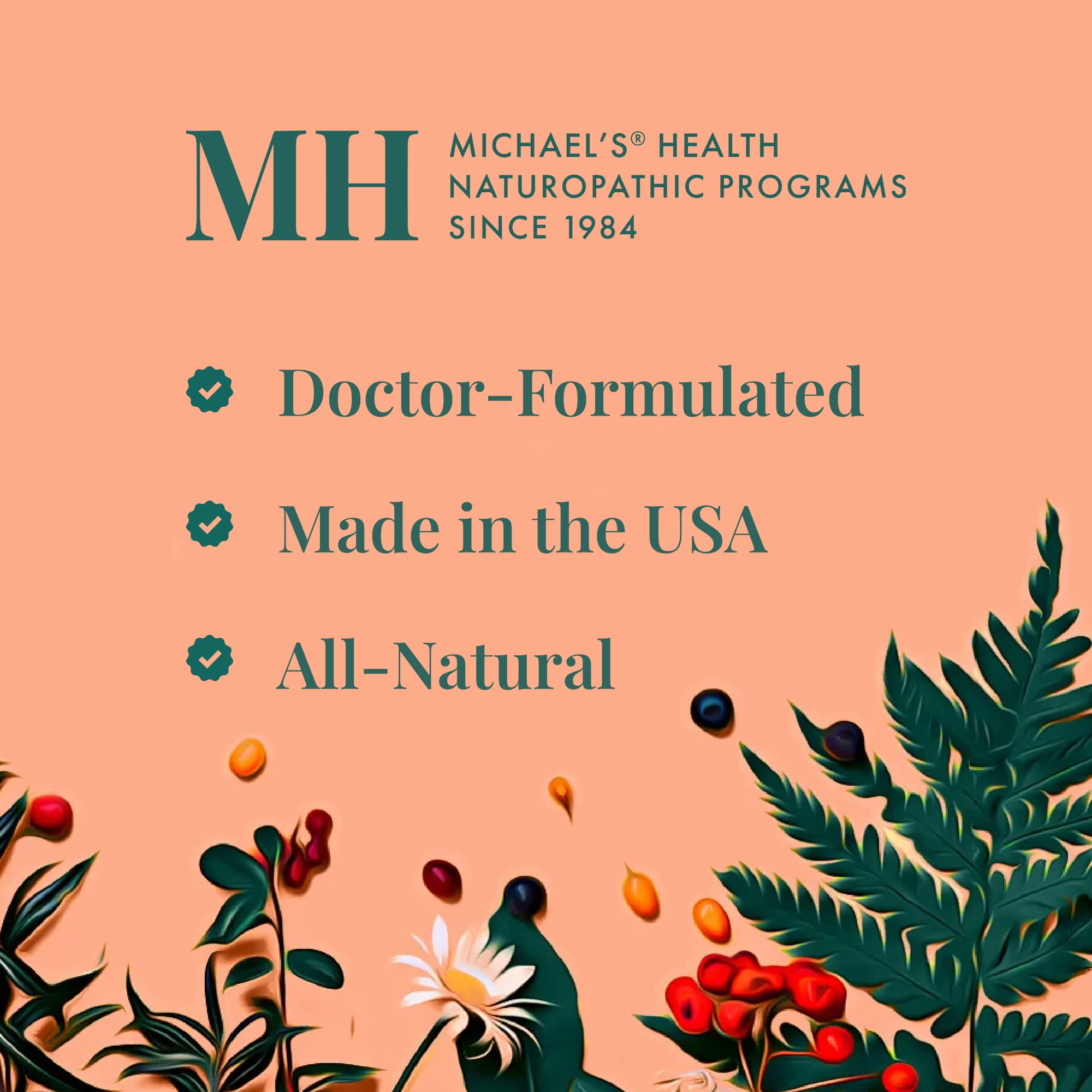 MICHAEL'S Health Naturopathic Programs Children’s Chewables - 60 Vegetarian Wafers - Fruit Punch Flavor - Multivitamin & Mineral Supplement - Kosher - 30 to 60 Servings