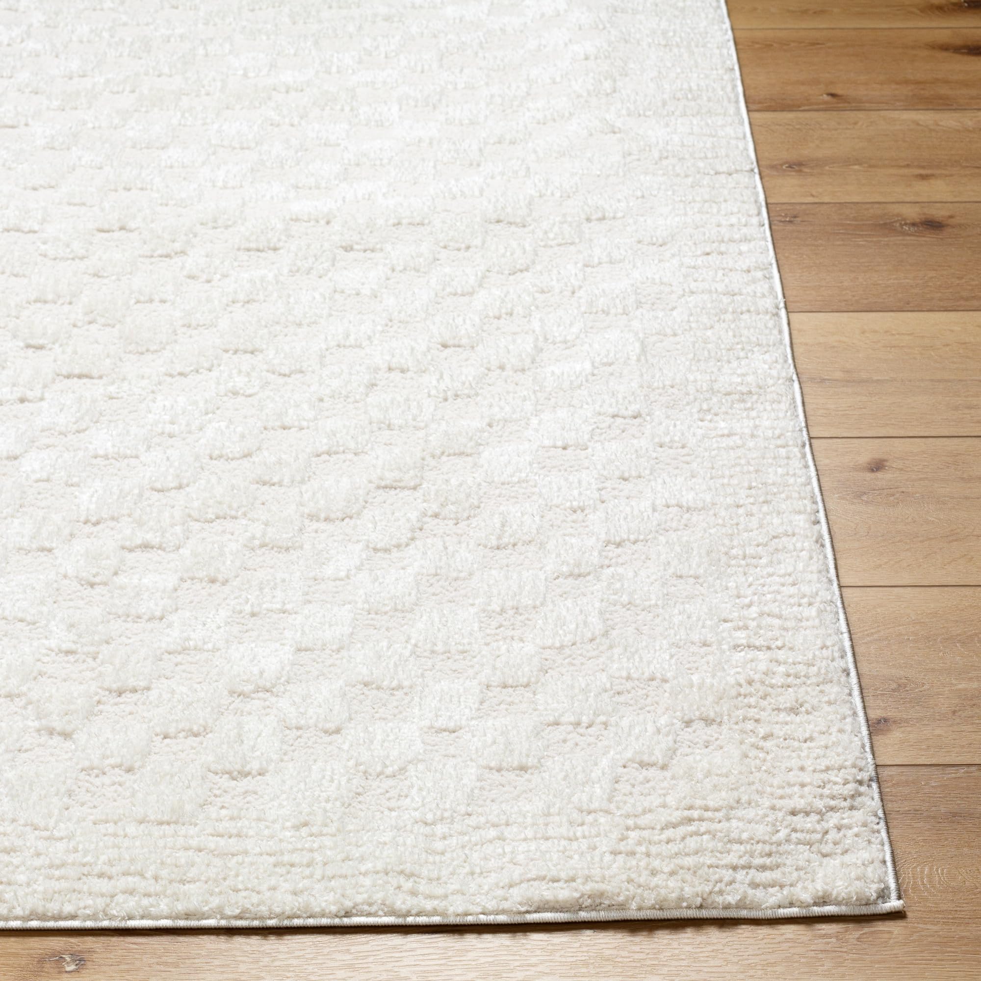 Livabliss Freud Modern Machine Woven Area Rug, 9'2" x 12', Ivory