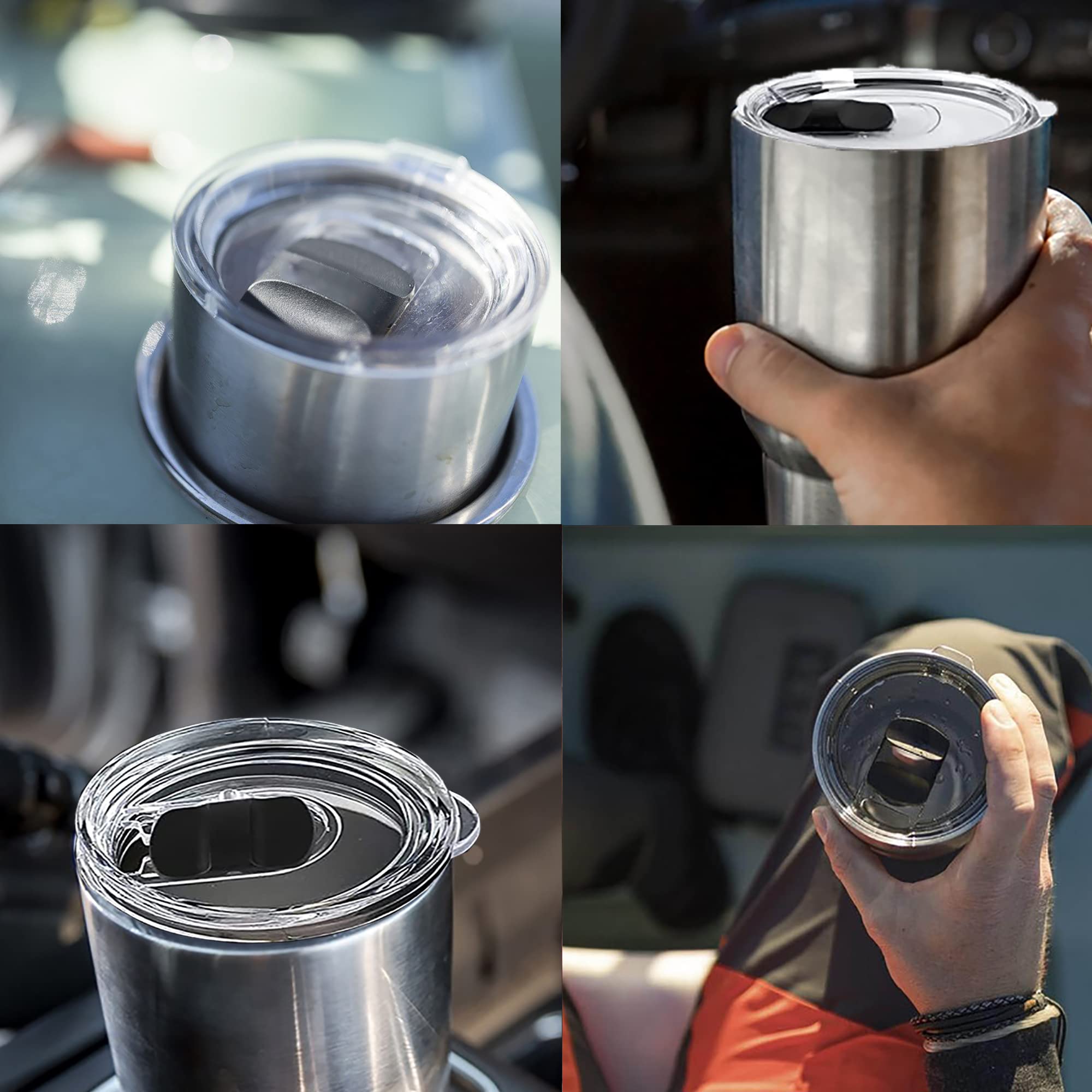 Magnetic Tumbler Lid 2pcs 20oz Compatible with YETI Rambler zark Trail,Old Style Rtic Replacement Lids