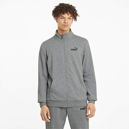 PUMA Essentials Track Jacket Medium Gray Heather, Large