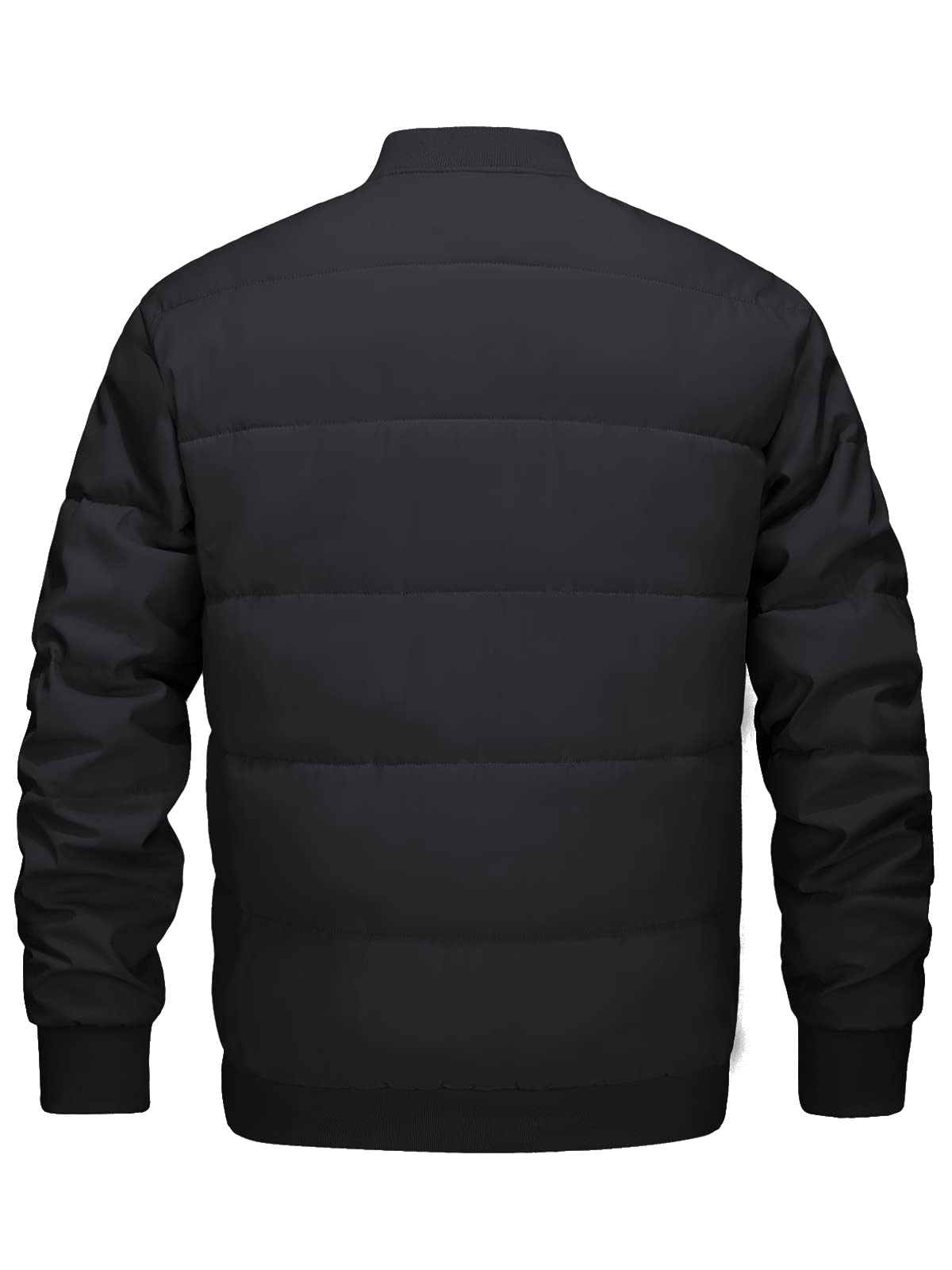 MAGNIVIT Mens Winter Jackets Light Weight Jacket Athletic Jacket Winter Coats Work Jackets Black Bomber Jacket Windbreaker Jacket